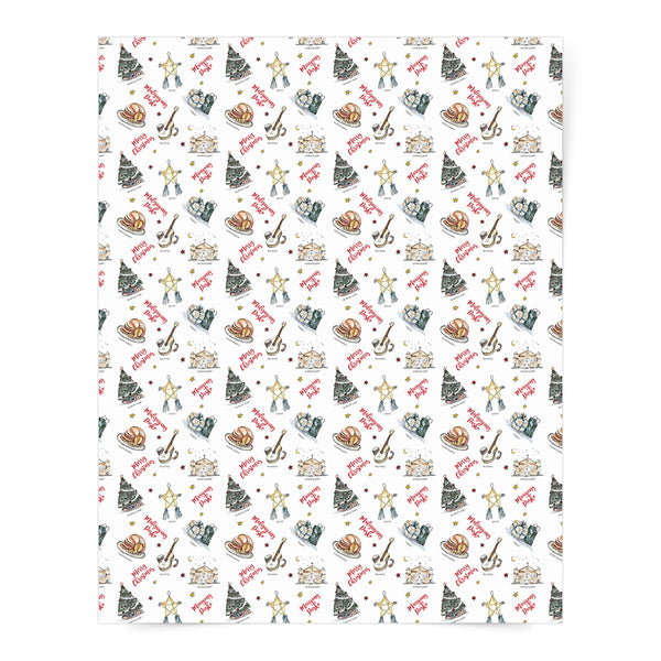 Paskong Pinoy Gift Wrapping Paper by Kat Banay – Pinspired Art Souvenirs