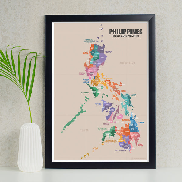 Philippine Regions and Provinces Poster – Pinspired Art Souvenirs