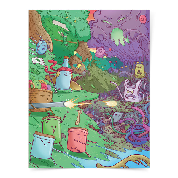 Plastic Battle Art Print – Pinspired Art Souvenirs