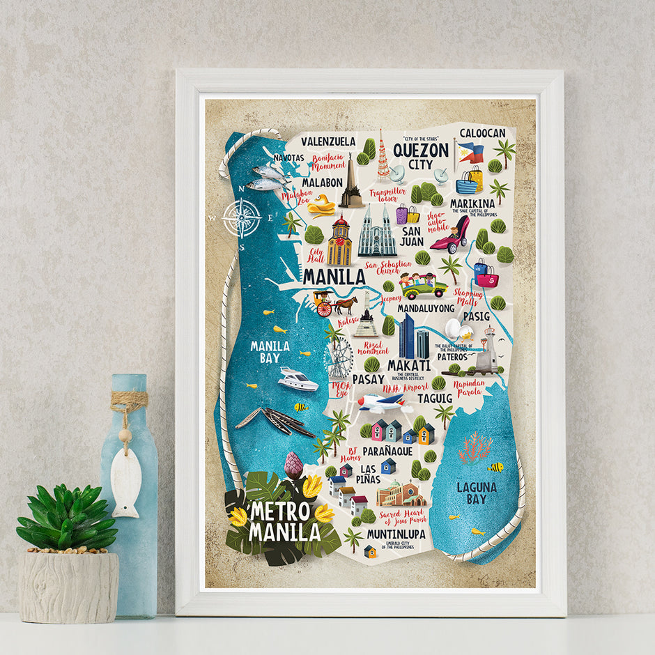 Map poster – Pinspired Art Souvenirs